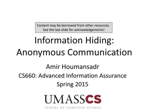 5 Anonymous Communication Exercises Fee D Ppt