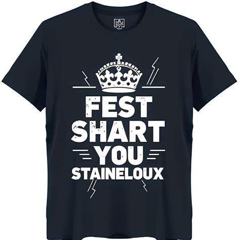 Bold Black T Shirt With Eye Catching White Crown And Graphic