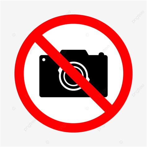 No Camera Sign Vector No Camera Prohibiton Symbol PNG And Vector With Transparent Background