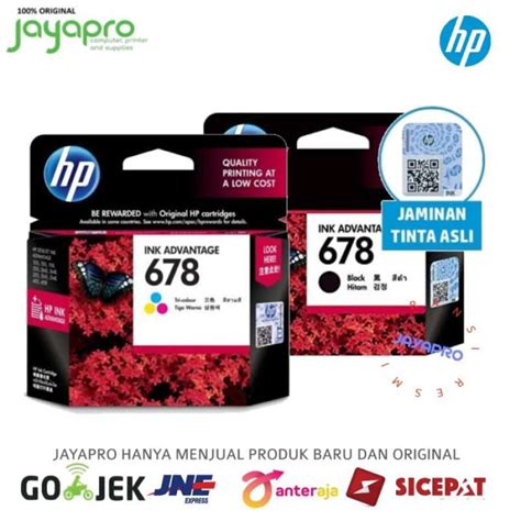 Promo Set Tinta Hp Black Color Original Ink Advantage Cartridge Hp Diskon Di Seller