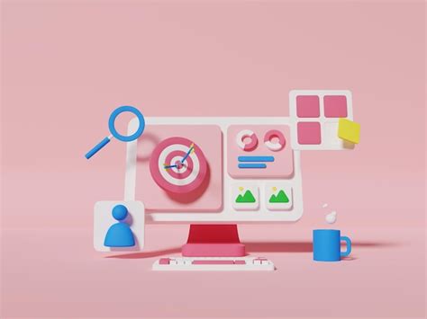 Premium Photo 3d Illustration Seo Optimization Data Analyze