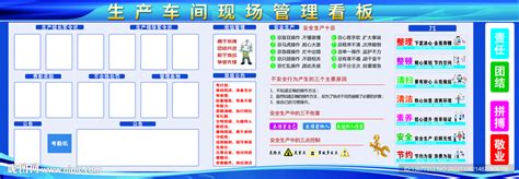 生产车间管理看板设计图 展板模板 广告设计 设计图库 昵图网