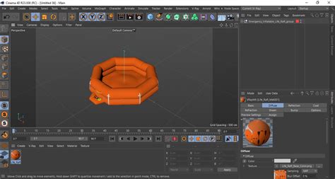 3d Emergency Inflatable Life Raft Turbosquid 2315167