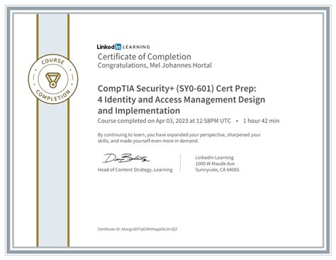 Mel Johannes Hortal On Linkedin Certificate Of Completion