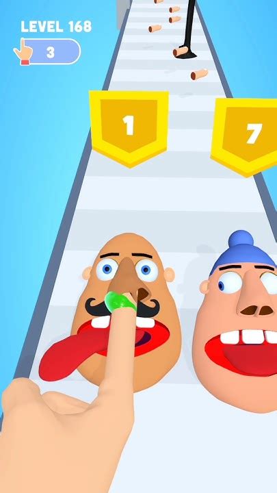 ফানি আঙ্গুল দৌড়ানো গেম 😚 Funny Finger Runner 3d Level171 Shorts