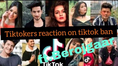 Tiktokers Reaction On Tiktok Ban Ban Tik Tok India Meme Youtube