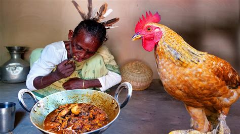 Country Chicken Cooking By Tribe Grandmother Chicken Curry Santali