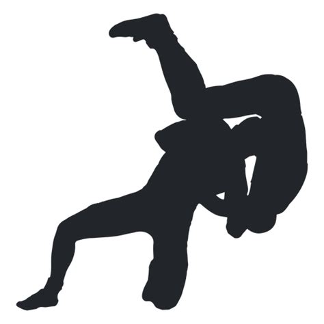 Wrestler Throwing Silhouette Transparent PNG SVG Vector File
