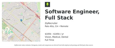 Ziprecruiter Software Engineer Full Stack Job Palo Alto