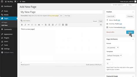 How To Manage Pages In Wordpress Fastwebhost Wordpress Tutorials