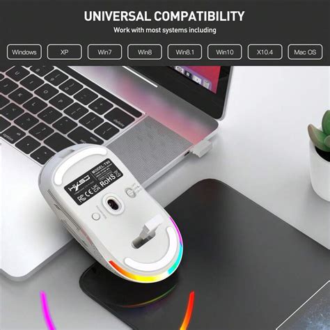 Ratón Mecánico Inalámbrico T90 24g Para Juegos Rgb Ratón Ergonómico