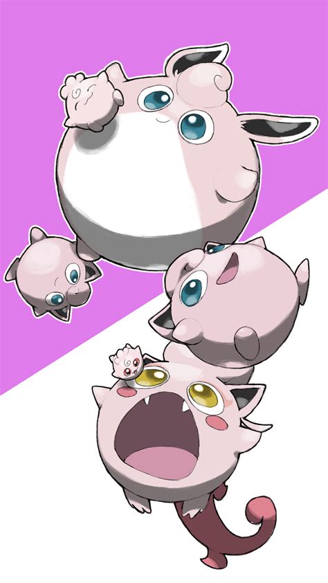 Jigglypuff Wigglytuff Igglybuff And Scream Tail Pokemon Drawn By Blacknirrow Danbooru