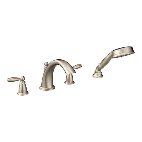 Moen Brantford 2 Handle Deck Mount Roman Tub Faucet Trim Kit With Hand