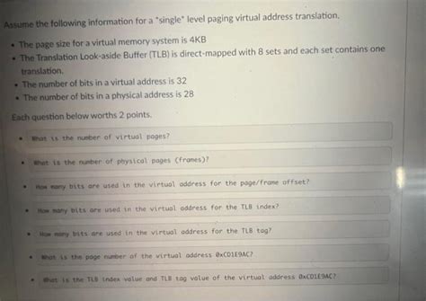 Solved Assume The Following Information For A Single Level Chegg