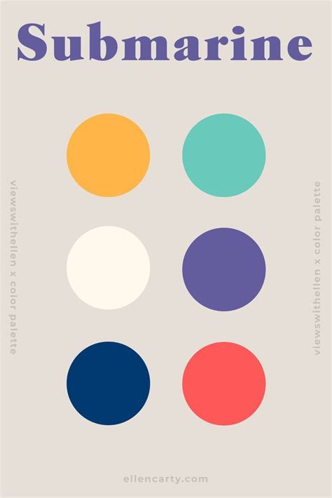 Submarine Inspired Color Palette Designed For Branding Visual Identity