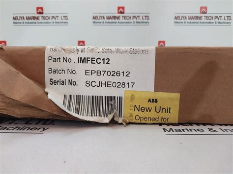 Abb Imfec12 Analog Input Module Rev D Aeliya Marine