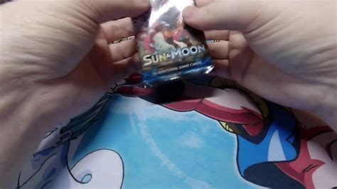 Opening A Pokemon Sunandmoon Booster Pack Youtube