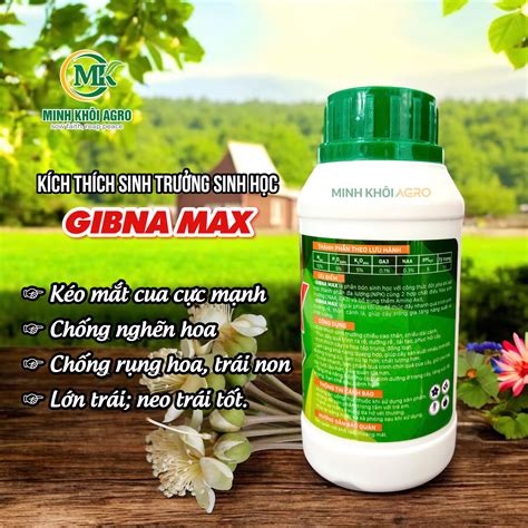 Gibna Max Chai 250ml Minh Khôi Agro