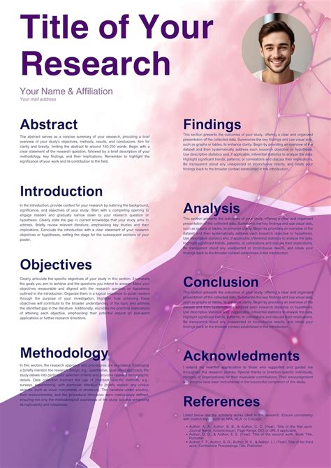 Academic Research Poster Template Canva A0 A1 A2 Size Vertical