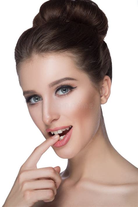 Beauty Girl Portrait Of Beautiful Young Woman Looking At Camera