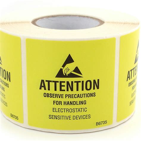 Awareness Labels Esd Safe Labels Botron Static Control Botron Company Inc