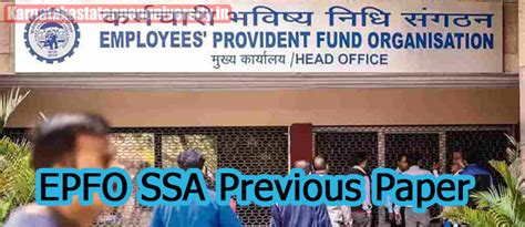 Epfo Ssa Previous Paper 2024 Check Complete Steno And Ssa Exam Pattern
