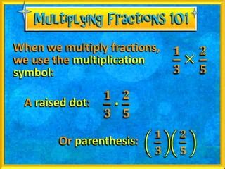 Multiplying Fractions Easy Way Powerpoint Pptx