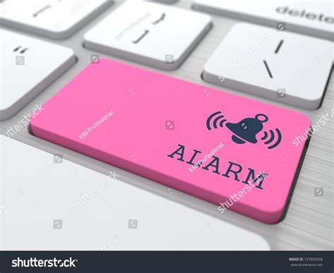Security Concept Red Alarm Button On Stock Illustration 137899358 Shutterstock