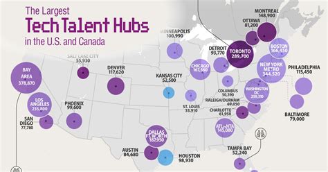 Gary Greco On Linkedin Visualizing The Largest Tech Hubs In Us And