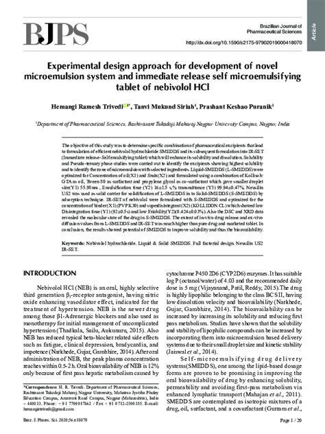 Pdf Use Of Chemometrics For Development And Validation Of An Rp Hplc