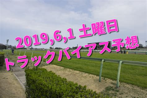 201961 土曜日 トラックバイアス予想 東京競馬場、阪神競馬場 トラックバイアス＆血統研究