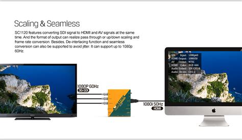 Sc1120 Sdi To Hdmi Scaling Converter Avmatrix