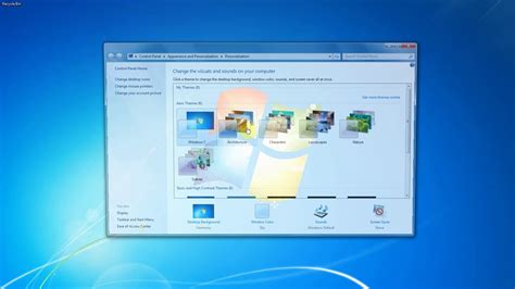 كيفية اظهار ايقونات سطح المكتب فى ويندوز 7 Youtube