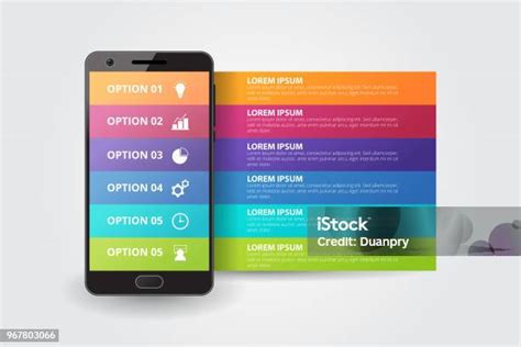 비즈니스 교육 웹 디자인 배너 브로셔 전단지 다이어그램 워크플로 타임 라인에 대 한 스마트폰 Infographic 템플릿 0명에