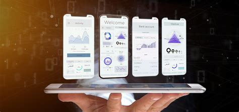 application interface ui on a smartphone 3d rendering stock image