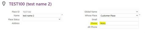 data could not be updated to null by csv inbound of fsm connect ifs