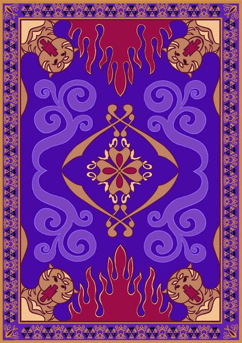Aladdin And Jasmine On Carpet Wallpaper
