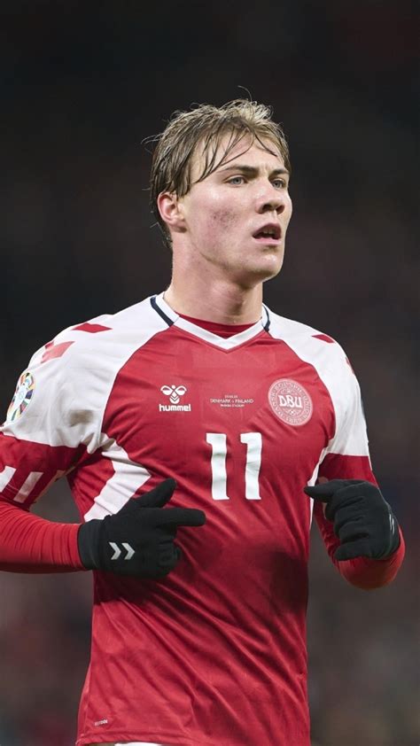 1080x1920 Resolution Rasmus Hojlund Hd Denmark Iphone 7 6s 6 Plus And Pixel Xl One Plus 3 3t