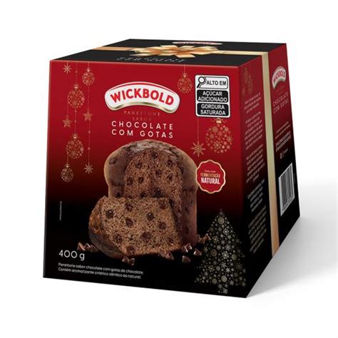 Panettone Chocolate Gotas De Chocolate Wickbold Caixa 400g Sonda
