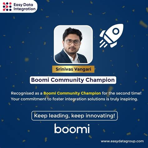 Boomi Communitychampion Techleadership Easy Data Integration