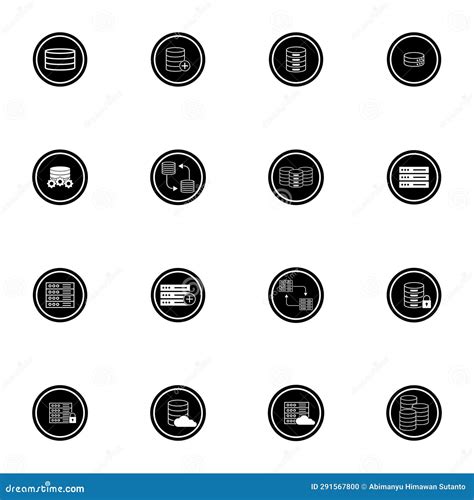 Database Icon Vector Stock Illustration Illustration Of Information 291567800