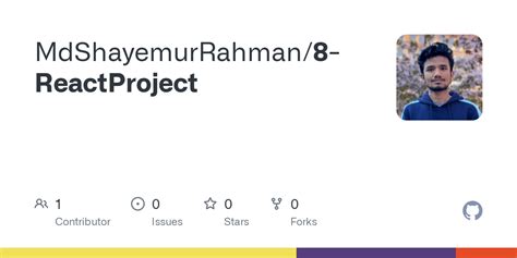 GitHub MdShayemurRahman 8 ReactProject
