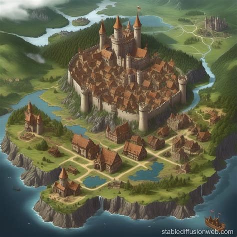 Medieval Rpg Map With Distant Cities And Forests Stable Diffusion Online Medieval Rpg Map With Distant Cities And Forests Stable Diffusion Online