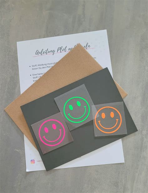 Smiley Aufbügler 3er Set Patch Plot Bügelbild Zum Selbst Etsyde
