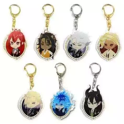 Ensemble De 7 Types Disney Twisted Wonderland Acrylic Charm Collection
