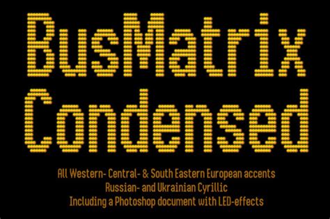 Bus Matrix Font