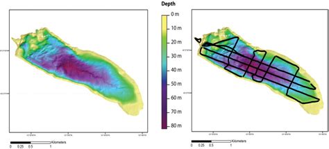 Bull Run Lake Bathymetry And Chirp Seismic Tracklines Download