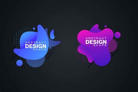Premium Vector | Abstract liquid shape fluid design