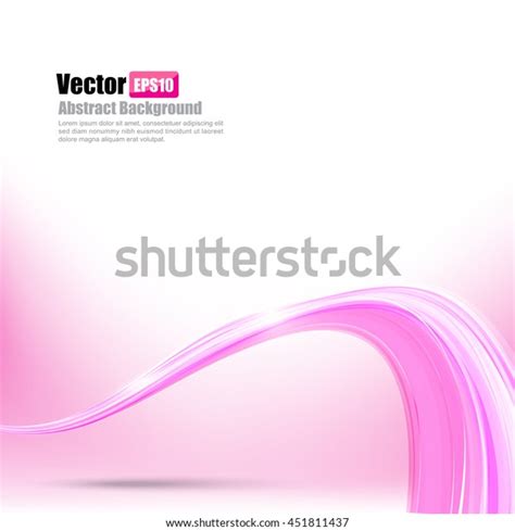 Abstract Background Ligth Pink Curve Wave Stock Vector Royalty Free 451811437 Shutterstock