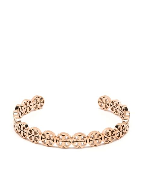 Buy Tory Burch Miller Logo Cuff Bracelet Gold At 29 Off Editorialist